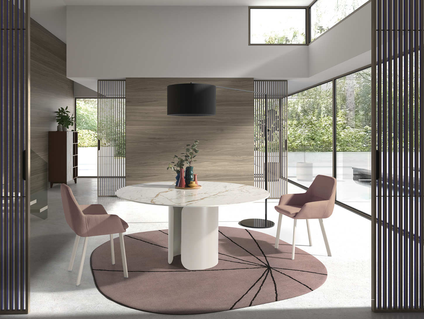 Loop Round Modern Dekton Dining Table | Cadira
